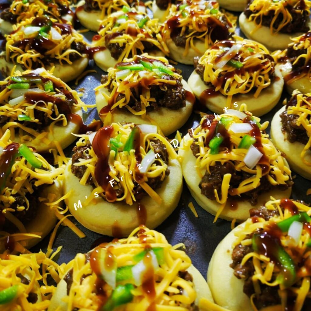 Mini Cocktail frozen pizzas | M's Frozen Delights